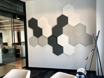 China Polyester Fiber Acoustic Felt Wall Panel Simple Acoustic Studio Panels for sale