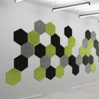 China Durable Acoustic Polyester Fiber Sheets PET Acoustic Wall Panel for sale