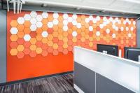 China Office Polyester Wall Panels Durable PET 3D Acoustic Wall Panels for sale