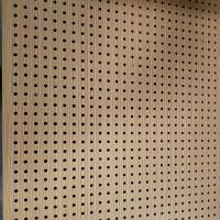 China MDF Perforated Acoustic Panel Soundproofing Ceiling Panels For Home Decor for sale