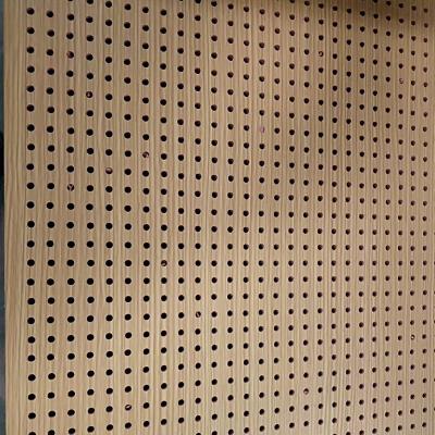 China MDF Perforated Acoustic Panel Soundproofing Ceiling Panels For Home Decor for sale