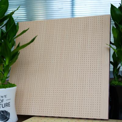 China Perforated Acoustic Panel 600x600mm Sound Absorbing MDF Ceiling for Hotels for sale