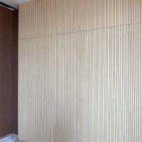 China Groove Acoustic Wood Wall Panel Natural Mgo Wall Panel NRC 0.8 for Home Decoration for sale