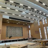China MDF Groove Decorative Acoustic Wood Panel NRC 0.8 Sound Absorbing for Stadium for sale