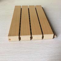 China Durable Grooved Wood Wall Panel Decorative MDF Melamine Board for sale