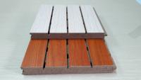 China Decorative MDF Wood Acoustic Panels Soundproof Grooved Wall Panel 18mm for sale