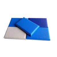 China Fiber Glass Synthetic Leather Gym Wall Pads Sound Absorbing 600x600mm Custom for sale
