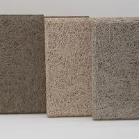 China Eco Friendly Decorative Wood Wool Acoustic Panels 1220x2440mm B1 Fireproof Ceiling Board for sale