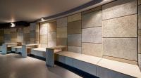 China Decorative Wood Wool Acoustic Panel Fireproof Cement Board For Hall for sale