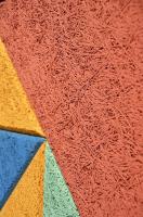 China Triangle Wood Wool Acoustic Panel Custom Cement Board For Wall Decor for sale