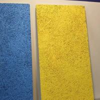 China Hexagon Wood Wool Acoustic Panel Natural Cement Board For Stadium for sale