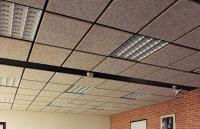 China Acoustic Wood Wool Ceiling Panels Cement Board For Stadium for sale