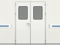 China Hospital Soundproof Double Door 42dB Acoustic Wooden Door Durable for sale