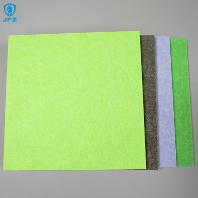 China 100% Polyester Fiber Acoustic Panel 1220x2440mm Sound Absorbing PET Felt Panel 12mm for sale