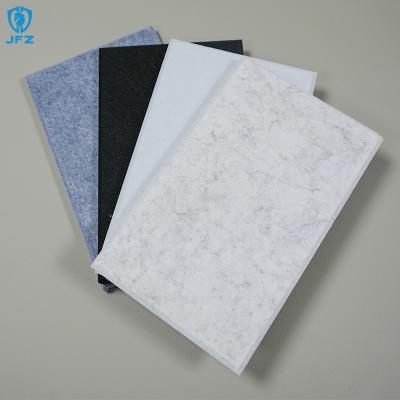 China Eco Friendly PET Polyester Fiber Acoustic Panel Hotel 3D Wall Panel for sale