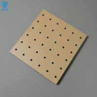 China Noise Reduction Perforated Wood Acoustic Wall Panels MDF 12mm 18mm for School for sale