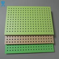 China Noise Reduction Perforated Wood Acoustic Wall Panels MDF 12mm 18mm for School for sale