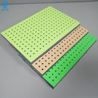 China Noise Reduction Perforated Wood Acoustic Wall Panels MDF 12mm 18mm for School for sale