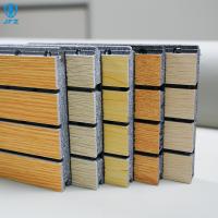 China Fireproof MDF Wood Veneer Acoustic Panel 12mm Grooved Sound Absorbing Wall Panel for sale