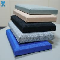 China A1 Non Combustible Fiber Glass Acoustic Fabric Panels 1200x600mm for Cinema Decoration for sale