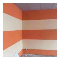 China 100% Polyester Fiber Acoustic Panel 12mm 15mm Thickness Sound Absorbing Wall Panel 1220x2440mm for sale