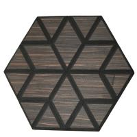 China Durable Hexagon Acoustic Felt Panel Villa Polyester Fiber Ceiling Panel for sale