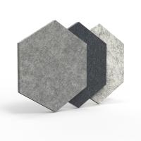 China High Density Polyester Fiber Acoustic Panel Wall Hex Acoustic Panels for sale