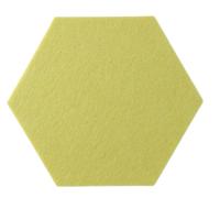China High Density PET Hexagon Acoustic Panel Durable Polyester Wall Panel NRC 0.8-1.10 for sale