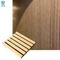 China White Acoustic Slat Wood Panel Fireproof Akupanel MDF Wood Veneer 21mm for sale