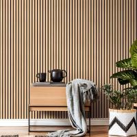 China MDF Akupanel Acoustic Slat Wood Panel 21mm for Ceiling and Wall Room Decor for sale