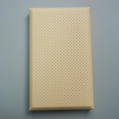 China Leather Acoustic Panel 600x600mm 25mm Thick Sound Absorbing Wall Ceiling Panel for sale