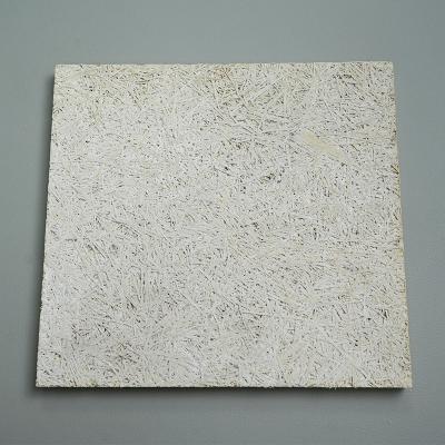 China Wood Wool Acoustic Panel 1220x2440mm Noise Reduction Cement Board for Wall Decor for sale