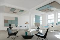 China High Density Fabric Covered Sound Absorbing Panels 600x600mm 25mm Thick for Interior Decoration for sale