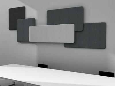 China Adhesive Backing Fabric Wrapped Acoustic Wall Panels For Hall for sale