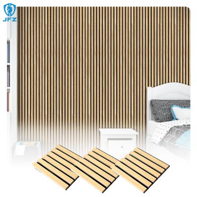China Wood Slat Acoustic Panel Natural Acoustic Wood Panel for Ceiling Decor for sale