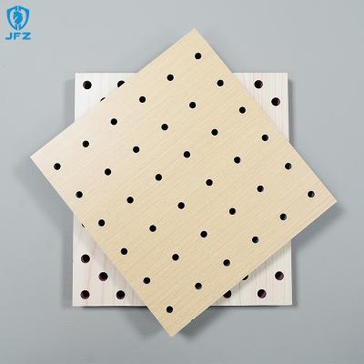 China Customized Perforated Acoustic Panel MDF Wood Acoustic Panel for Hall for sale