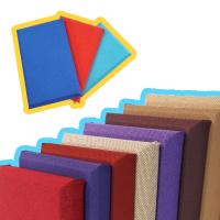 China Customized 3D Wall Panel Durable Fabric Wrapped Acoustic Wall Panel for sale