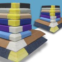 China Customized 3D Wall Panel Durable Fabric Wrapped Acoustic Wall Panel for sale