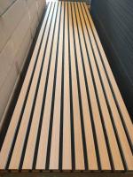 China Acoustic Wood Wall Panel MDF Wood Veneer Acoustic Ceiling Panel for Studio for sale