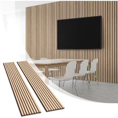 China Modern Design Acoustic Wood Wall Panel MDF Akupanel for Apartment for sale
