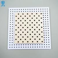 China Customized Wood Perforated Acoustic Wall Panel MDF Melamine Board for Home Decor for sale