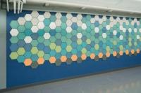 China Hexagon Acoustic Panel High Quality Acoustic Polyester Fiber Panel for sale