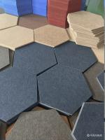China PET Polyester Fiber Acoustic Board Natural Acoustic Felt Panel for sale