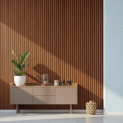 China Acoustic Wood Wall Panel MDF Akupanel Wood Veneer 15mm for Hall Decoration for sale