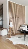 China Free Samples Wood Slat Acoustic Panel Customized MDF Wood Veneer for sale