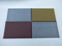 China Free Sample 3D Wall Panel Durable Fabric Wrapped Acoustic Board A1 Non Combustible 1200x600mm for sale