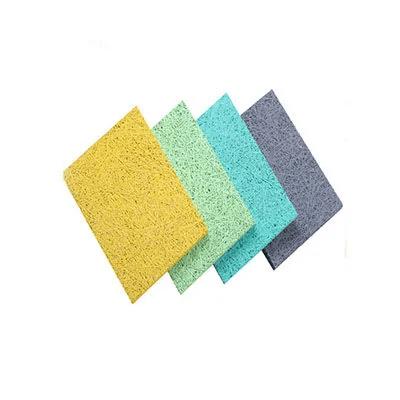 China Customized Wood Wool Board Eco-Friendly 3D Wall Panel for Hall for sale