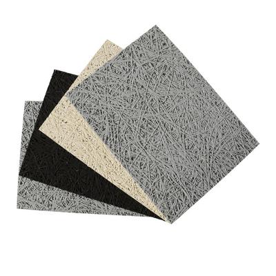 China Customized Wood Wool Acoustic Ceiling Panel Natural Cement Board for sale