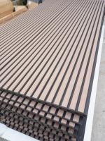 China Walnut Wood Veneer Acoustic Wall Panel 21mm MDF Sound Absorbing Panel for Home Decor for sale