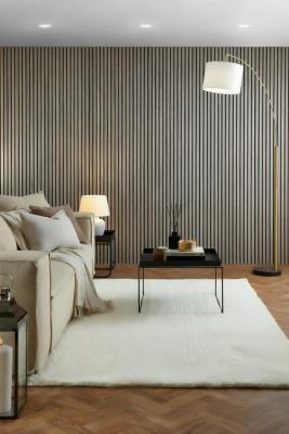 China MDF Wood Veneer Slat Acoustic Panel 21mm Sound Absorbing Wall Decoration for Office for sale